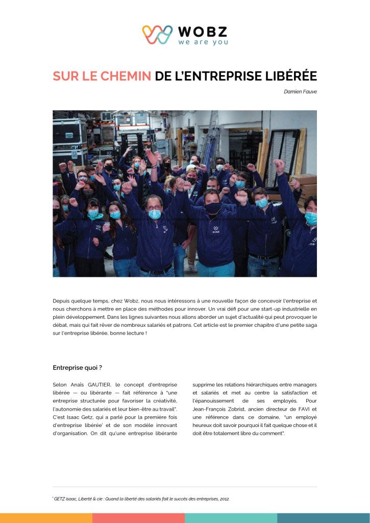 Sur le chemin de l'entreprise libérée | Wobz